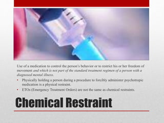 Seclusion and Restraint Training Manual - December 2014 | PPT