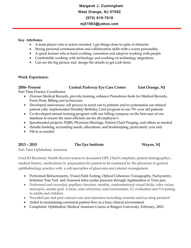 MJ Cunningham 2016 | PDF