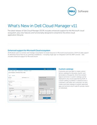 DCM v11 Whats New Datasheet | PDF