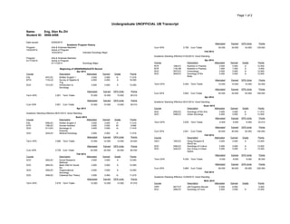 Unofficial Transcript 2015 | PPT