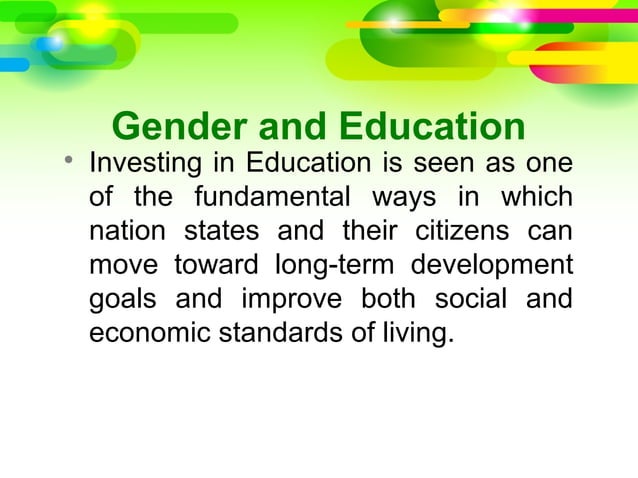 Kuliah 9 gender and development | PPT