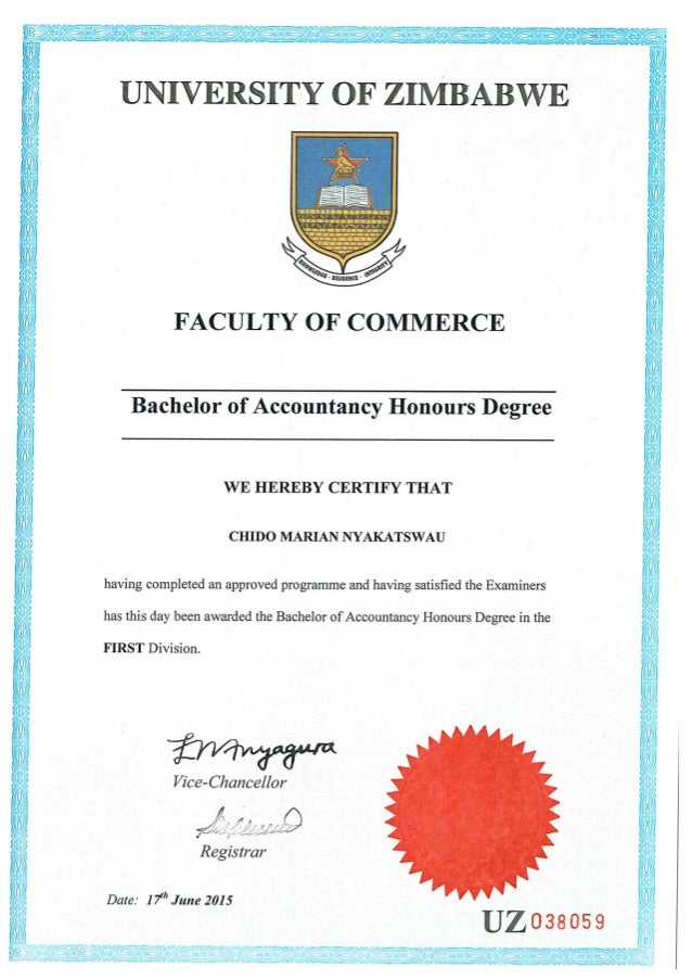 Copy Of Degree Certificate