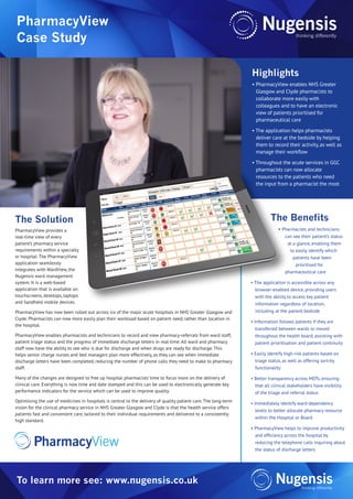 PharmacyView-CaseStudy-Jan16 | PDF | Pharmaceutical Industry | Industries