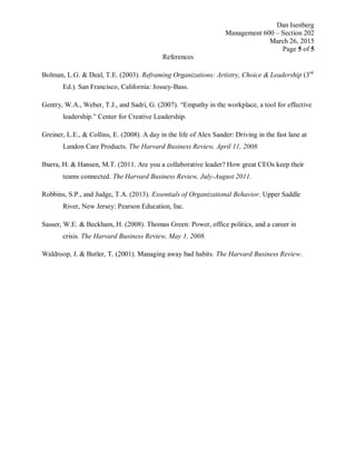 Self-Application Paper - Dan Isenberg | PDF