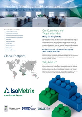 IsoMetrix Company Profile | PDF
