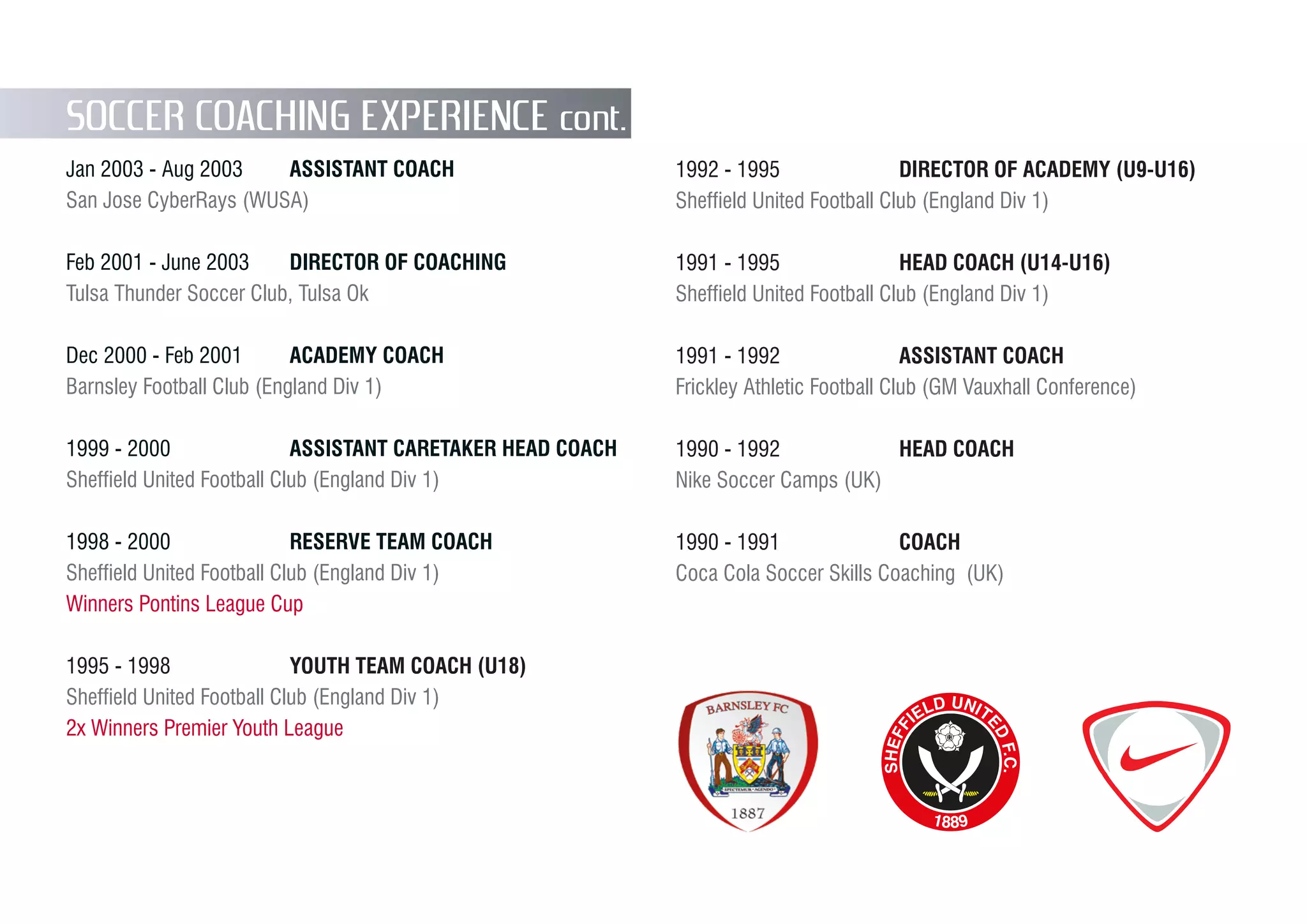 Stephen Myles new bio 2015 | PDF | Soccer | Sports