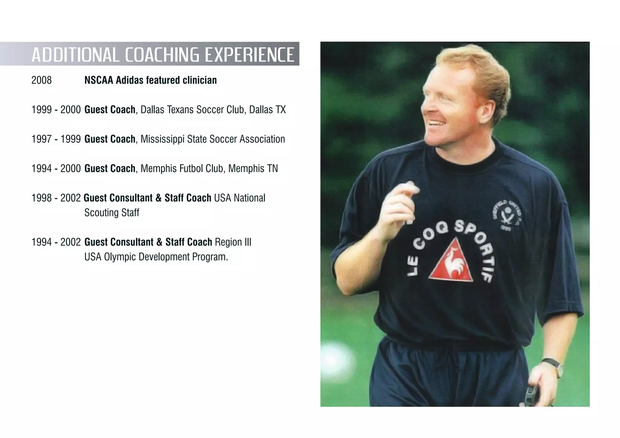 Stephen Myles new bio 2015 | PDF | Soccer | Sports