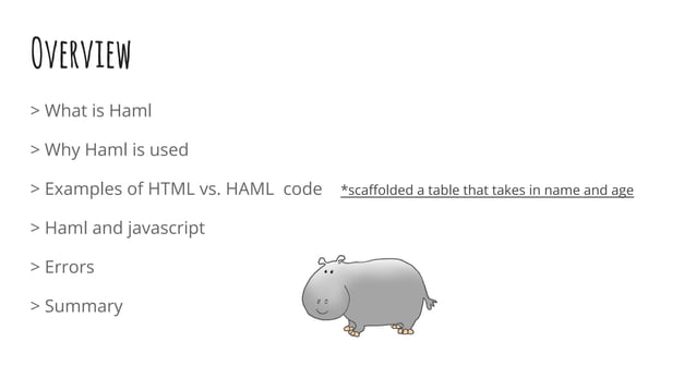 -Haml Presentation | PPT