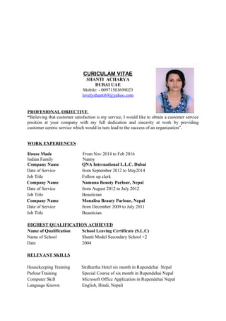 SHANTI ACHARYA | DOC | Travel