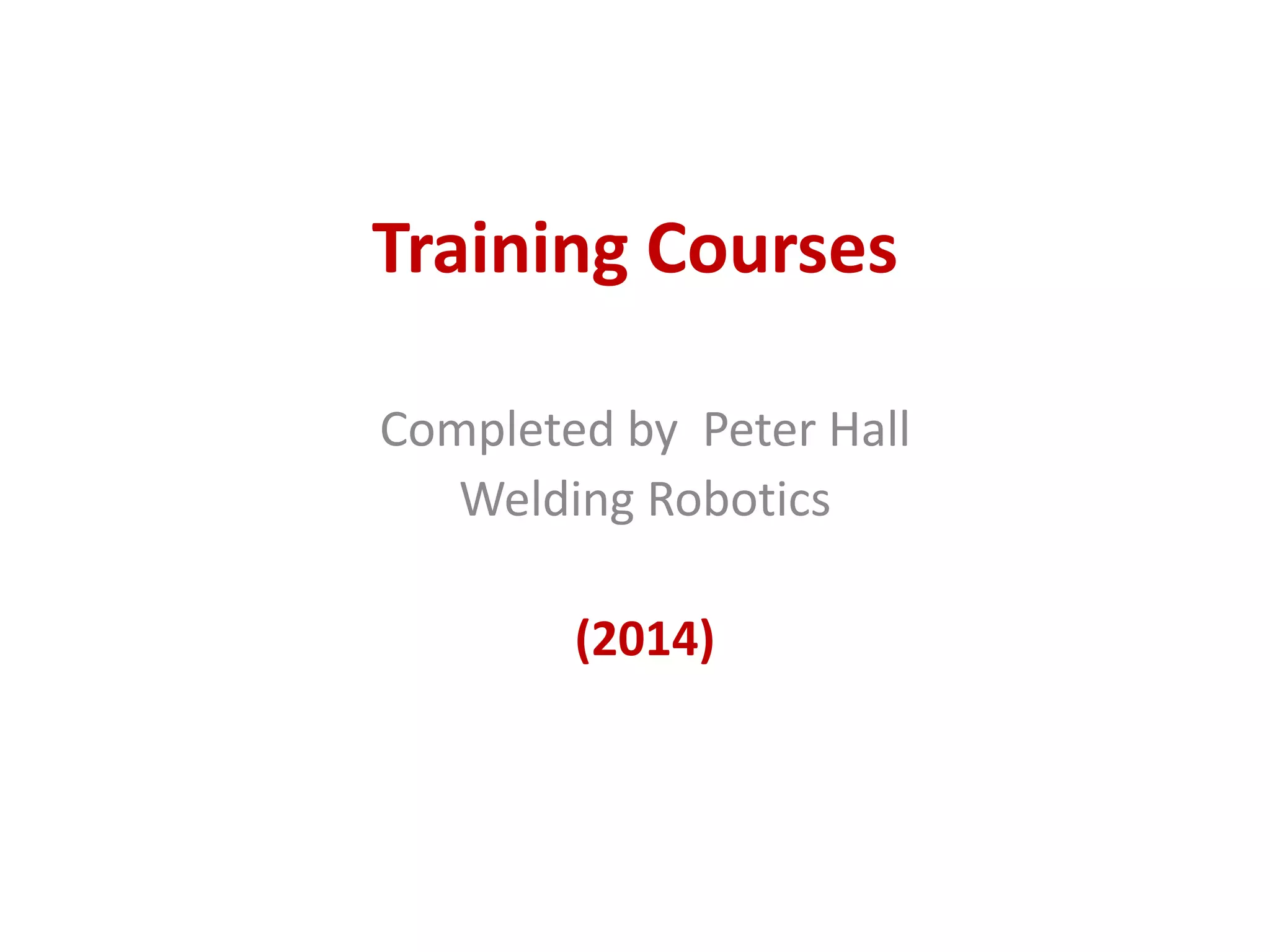 Training Courses | PDF