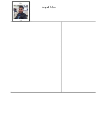 AMJAD-ASLAM-cv | PDF