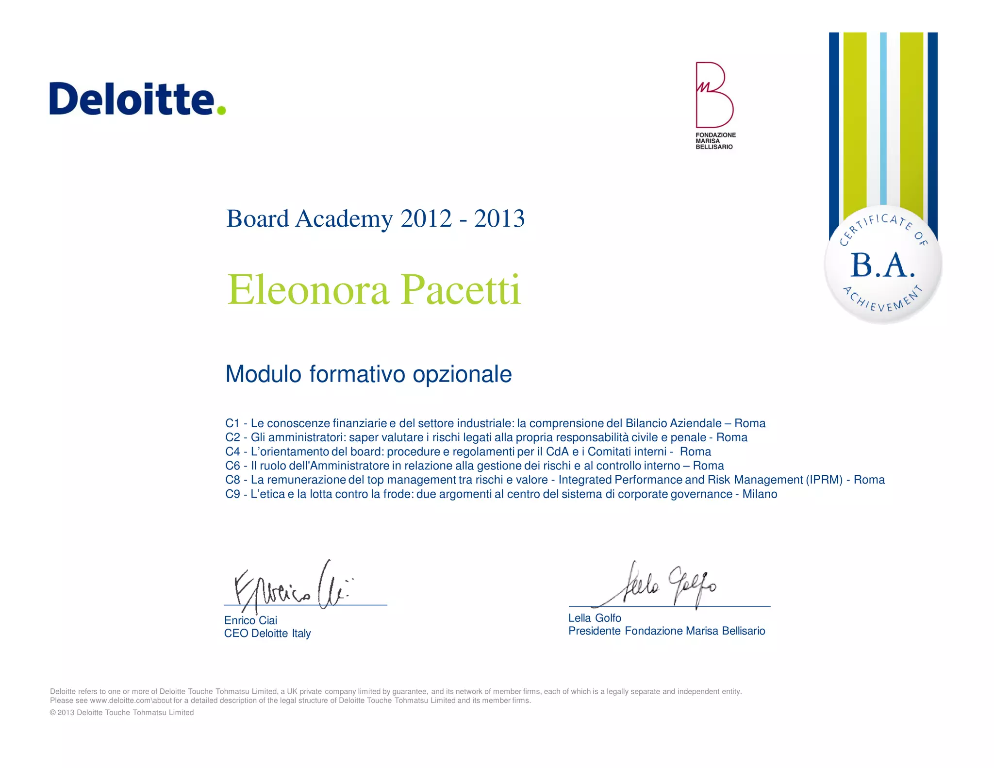 Certificate_Eleonora Pacetti_SECURED | PPT