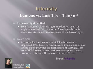 Fundamentals of Machine Vision- Lighting | PPTX