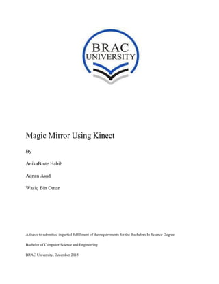 Thesis paper On Magic Mirror | PDF