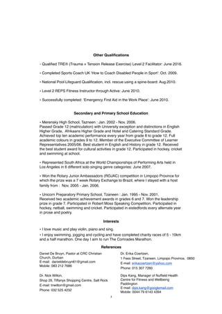 Brigitte Lotriet CV PDF | PDF