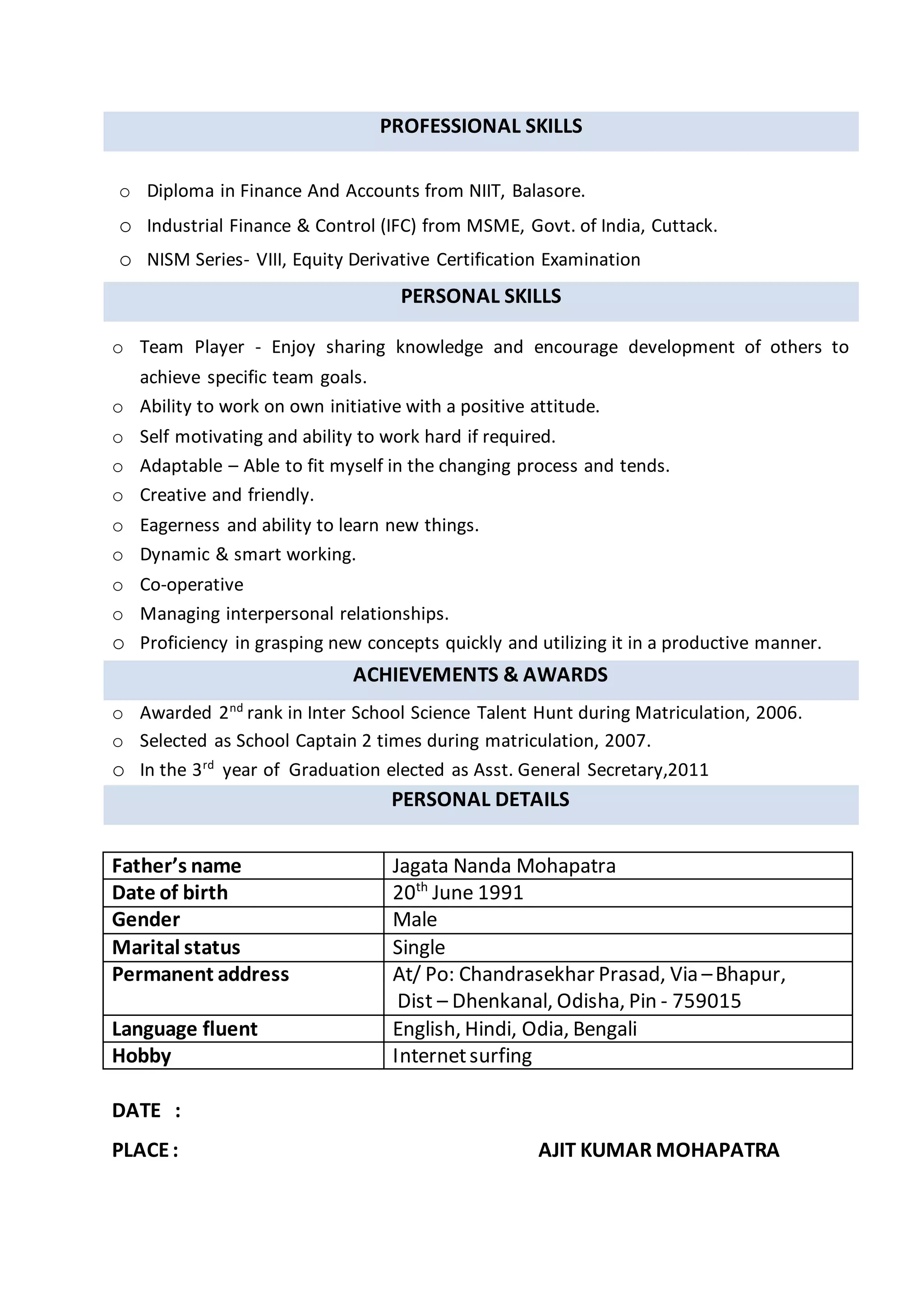 AJIT KUMAR MOHAPATRA NEW | PDF