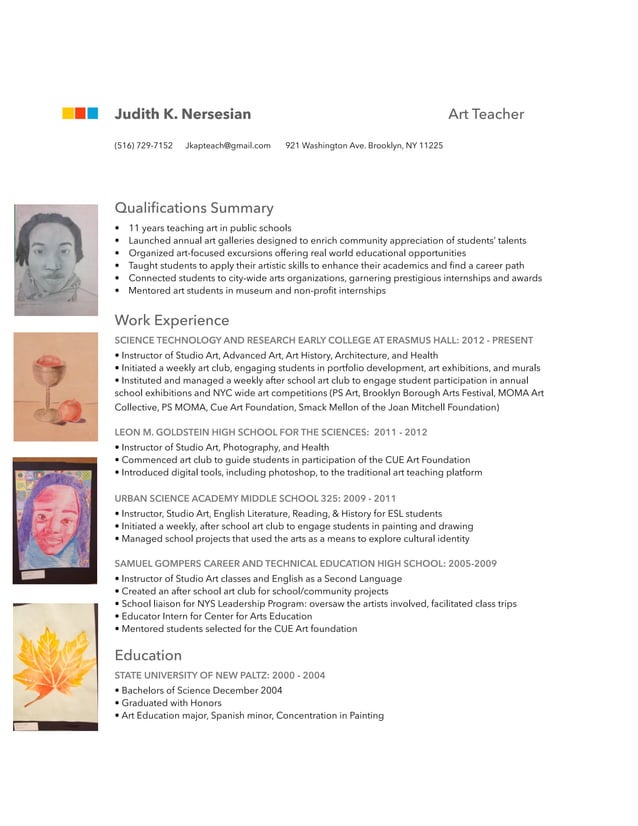 Judith_Nersesian_Resume | PDF | Professional School | Postgraduate ...