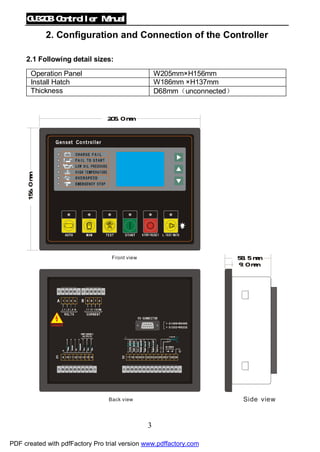 MANUAL 120817 250KVA GENERATOR HARSEN-GU320B (1) | PDF