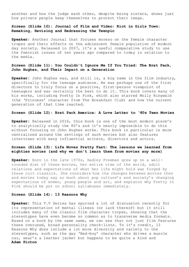 Presentation script | PDF