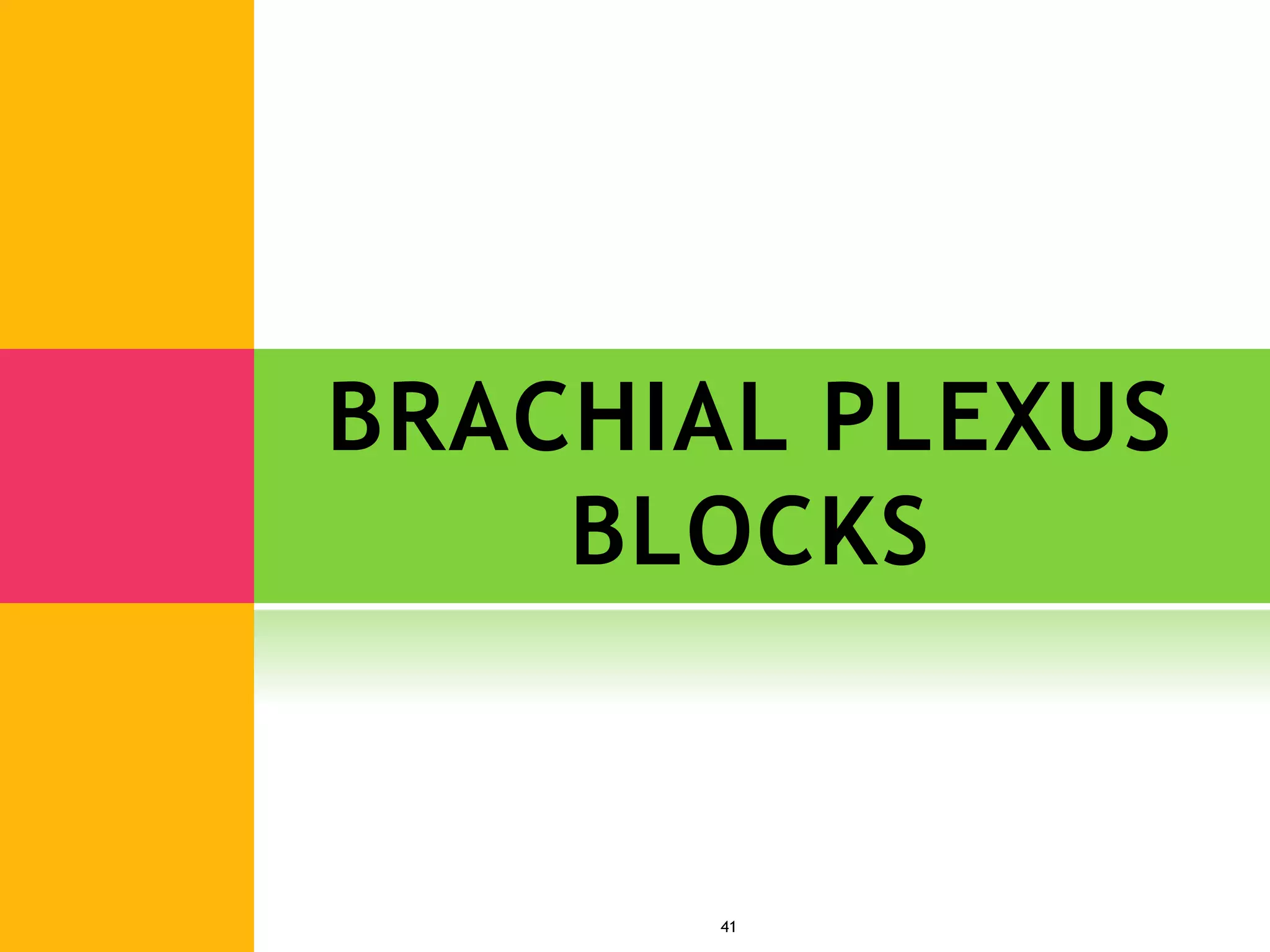 Peripheral Nerve Block Part 2 Pptx