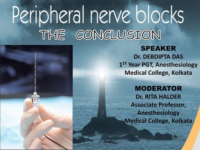 Peripheral Nerve Block Part 2 | PPTX | Death, Injury, or Military ...