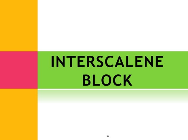 Peripheral Nerve Block Part 2 | PPTX | Death, Injury, or Military ...