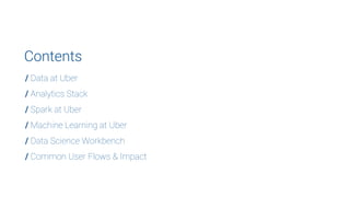 Uber - Building Intelligent Applications, Experimental ML with Uber’s ...