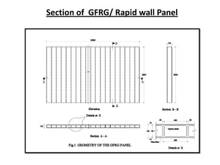 GFRG Rapidwall Sustainable Load Bearing Building System | PDF