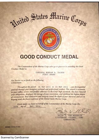 Good Conduct Medal | PDF