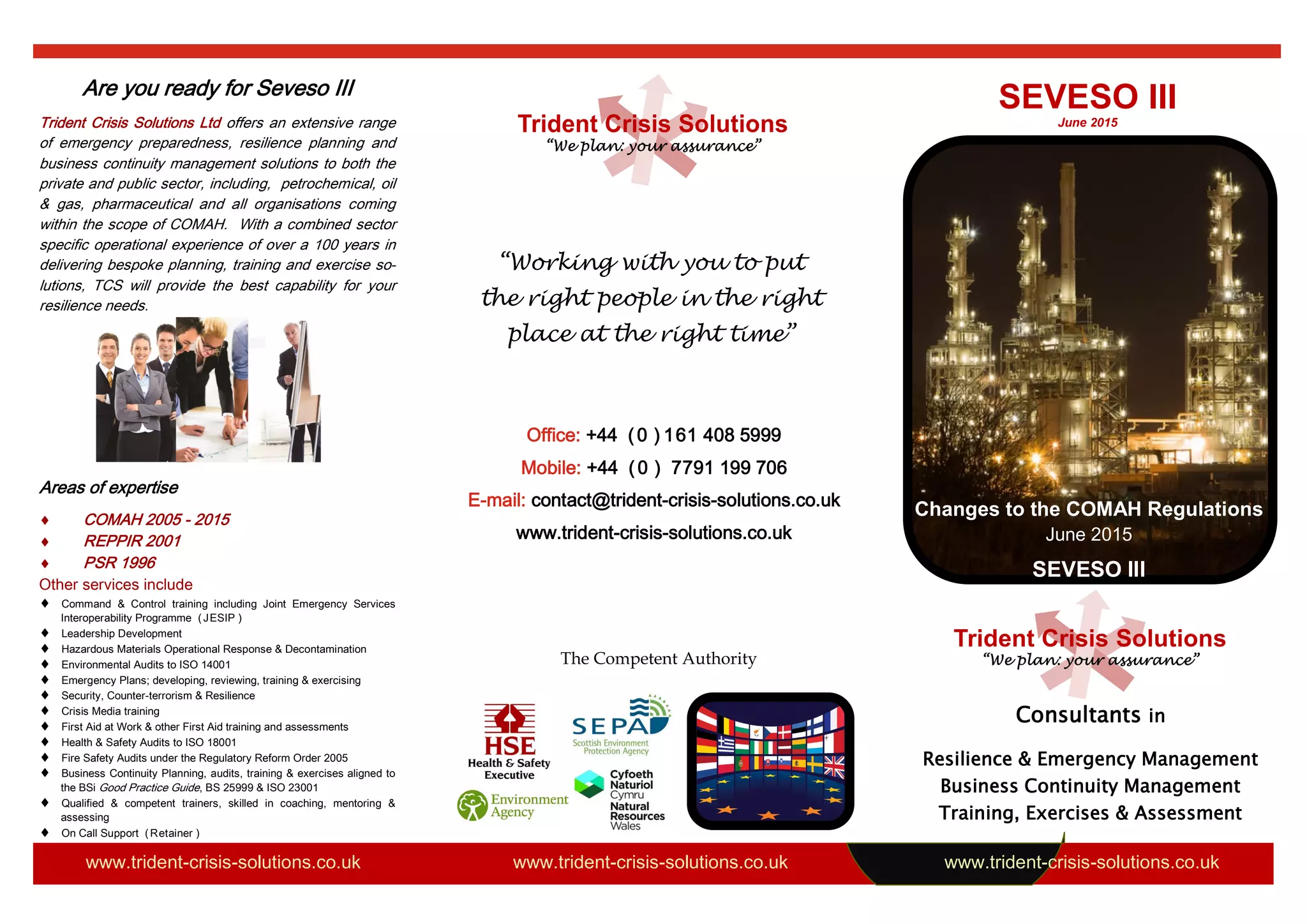 COMAH SEVESO Flyer vdownloaded | PDF