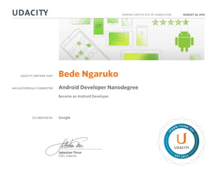 Android Certificate | PDF