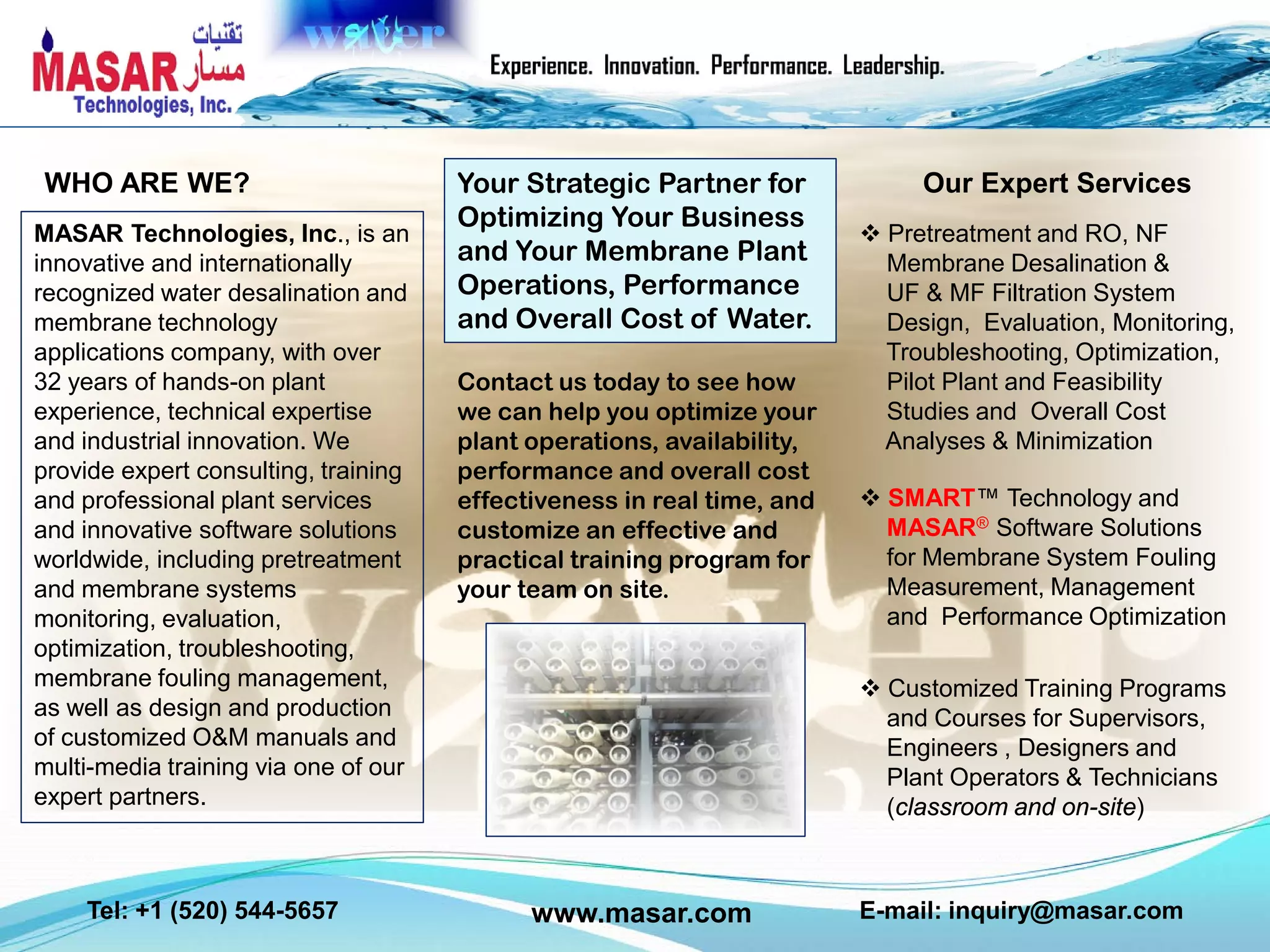 MASAR Technologies Brochure-Web | PDF