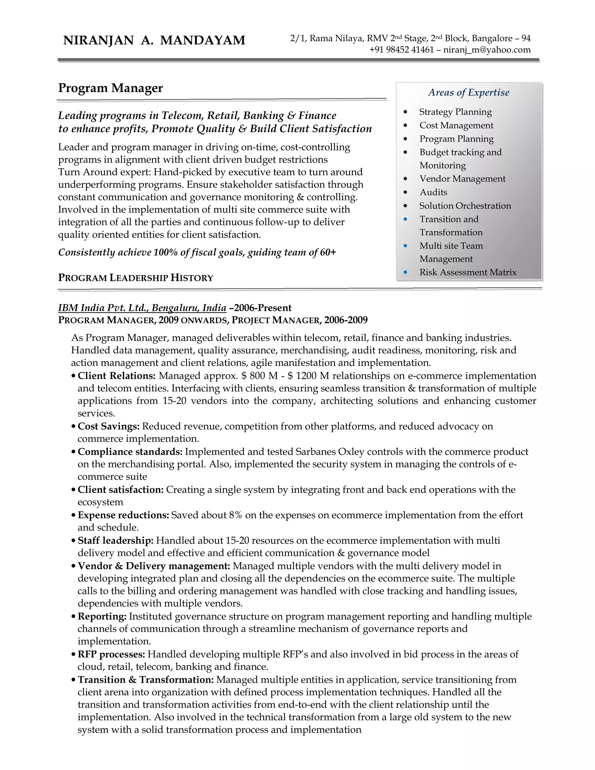 Niranjan A Mandyam profile 2016 | PDF