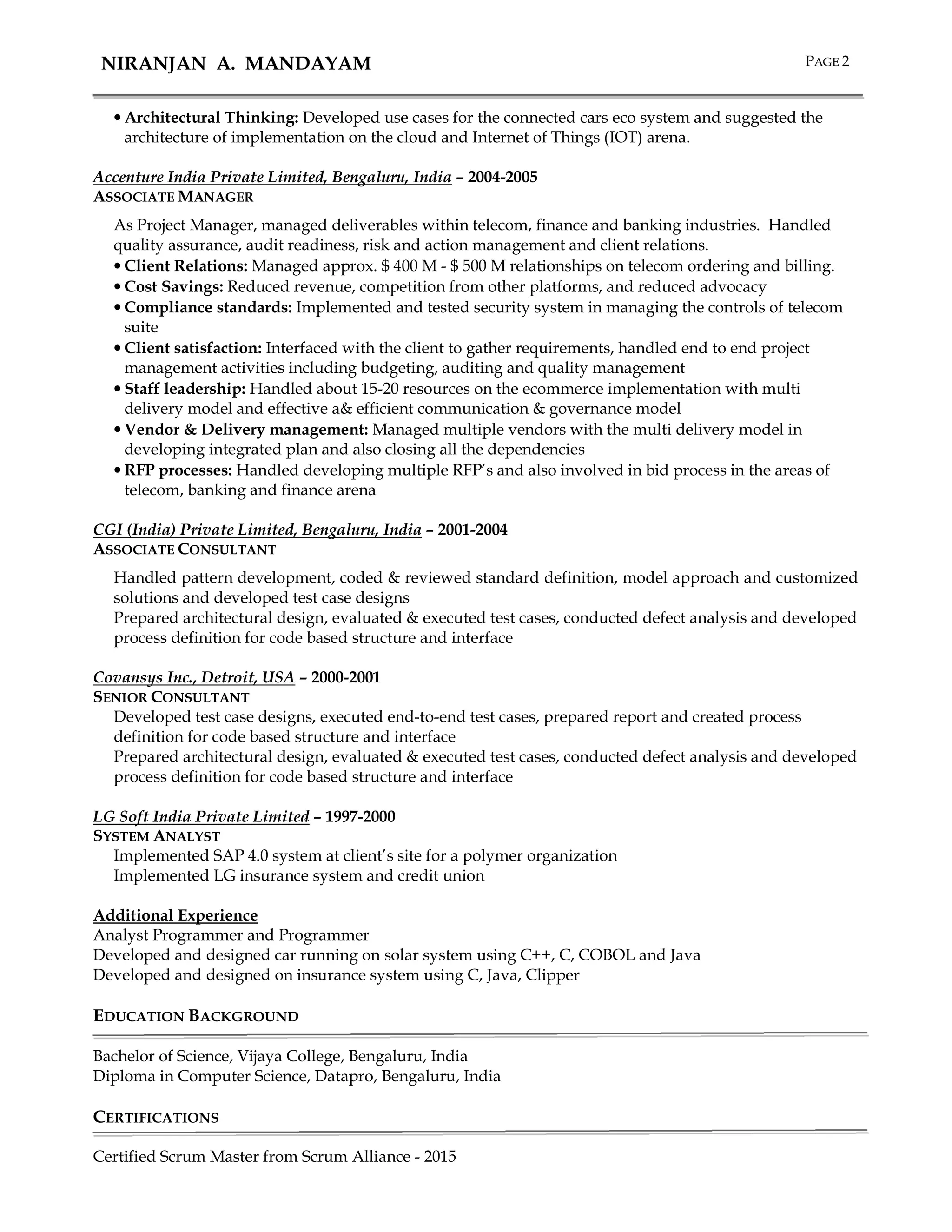 Niranjan A Mandyam profile 2016 | PDF