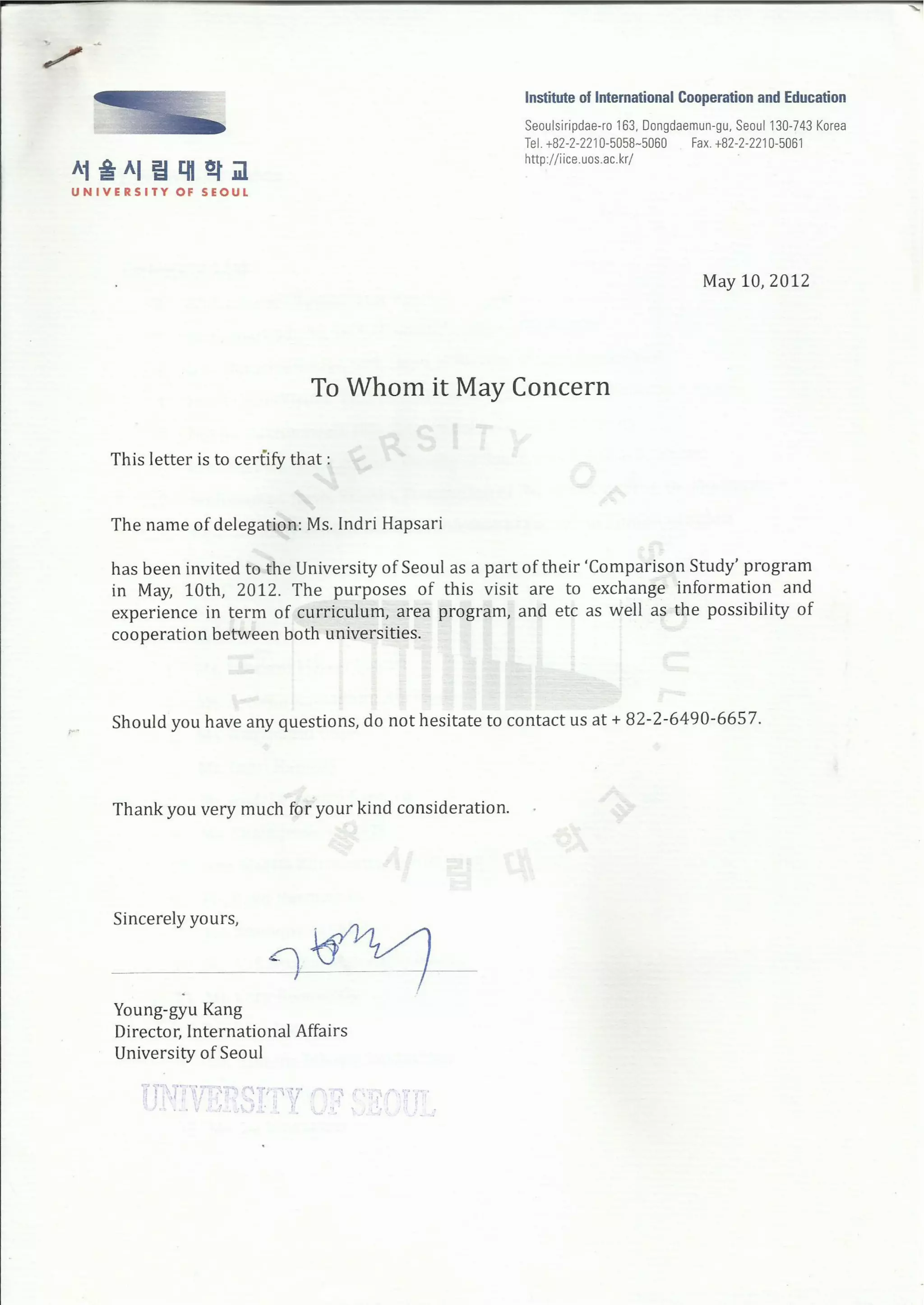 Certificate Comparison Study - University of Seoul | PDF