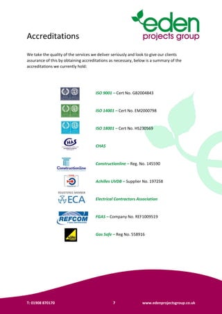 Eden Company Profile | PDF | Construction Industry | Industries