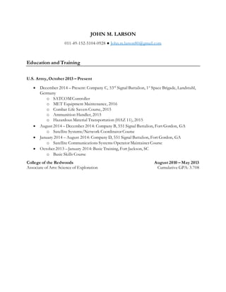 Larson Resume | DOCX