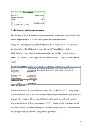 Nike Valuation | PDF