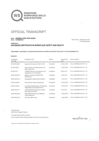 WSH Construction Certificate | PDF