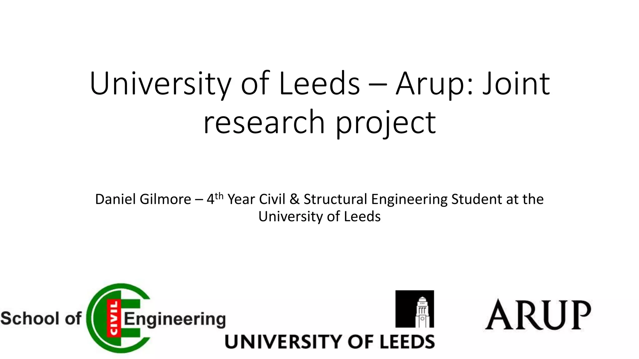 University of Leeds – Arup presentation | PPTX