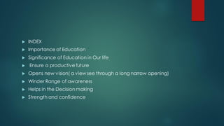 Education | PPT