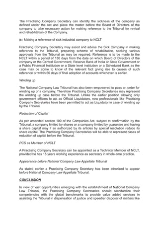 Article on NCLT | PDF