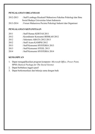 RESUME Widya Anugrah | PDF