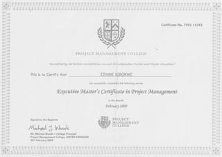 PM cert | PDF