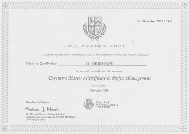 PM cert | PDF