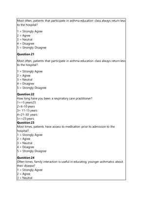 Asthma Barriers Questionnaire | DOCX