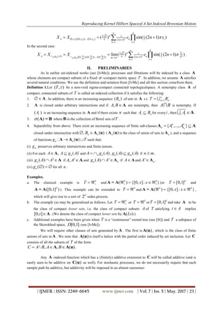 Reproducing Kernel Hilbert Space of A Set Indexed Brownian Motion | PDF