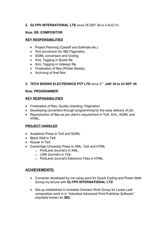 Pradip Gupta | DOC | Desktop Publishing | Computer Software and ...