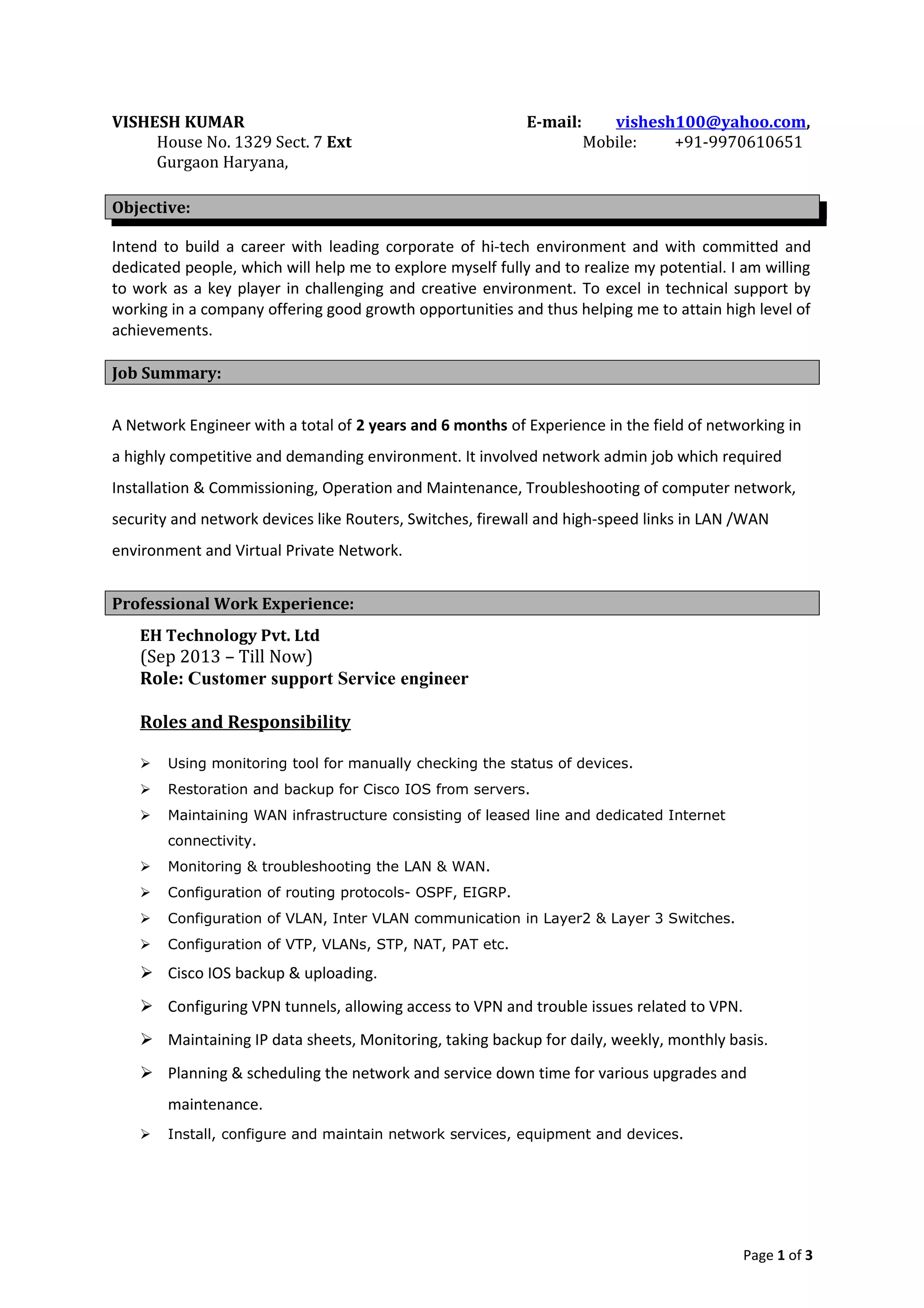 vishesh Resume | DOC