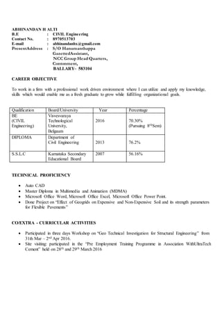 ABHINANDAN | DOCX | Civil Engineering Industry | Industries